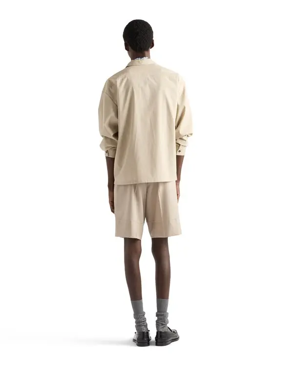Prada Cotton Bermudas - Neutral