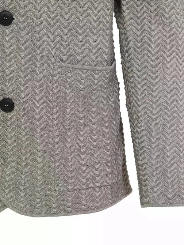 Giorgio Armani Buttoned Textured Jacket