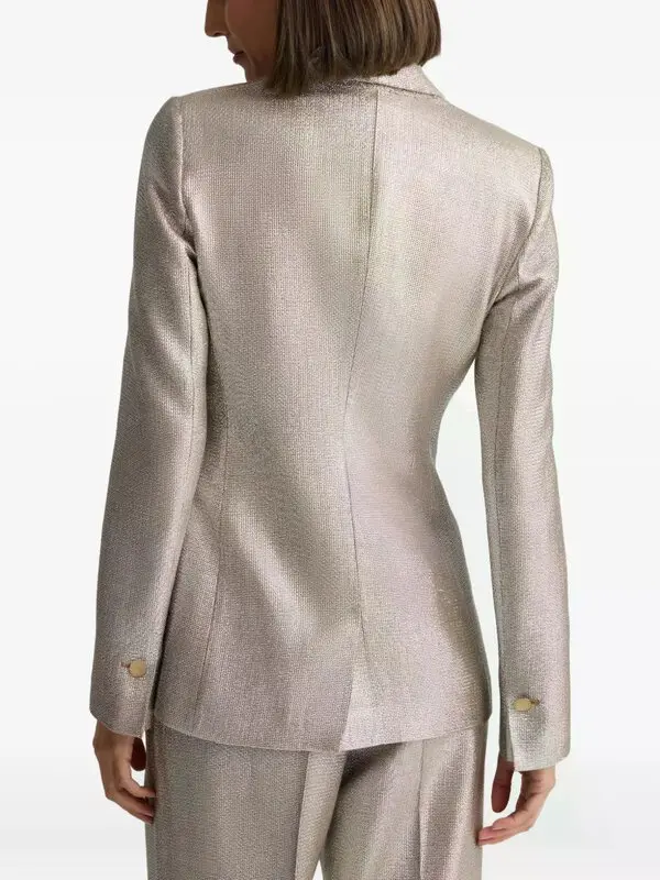 St. John Lame Suiting Blazer