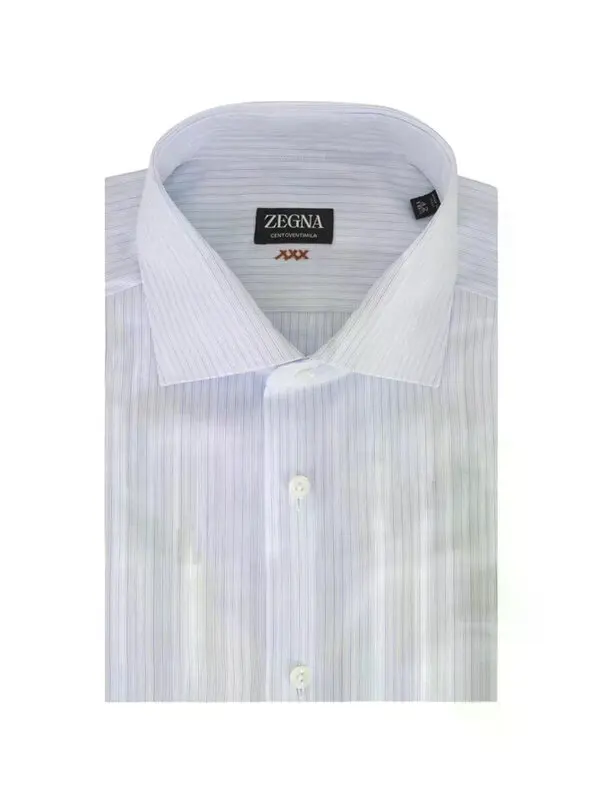 Zegna Striped Dress Shirt - White