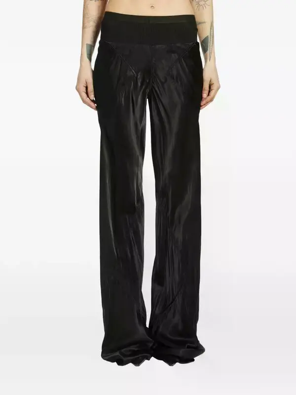 Rick Owens Ribbed-waistband Panelled Trousers