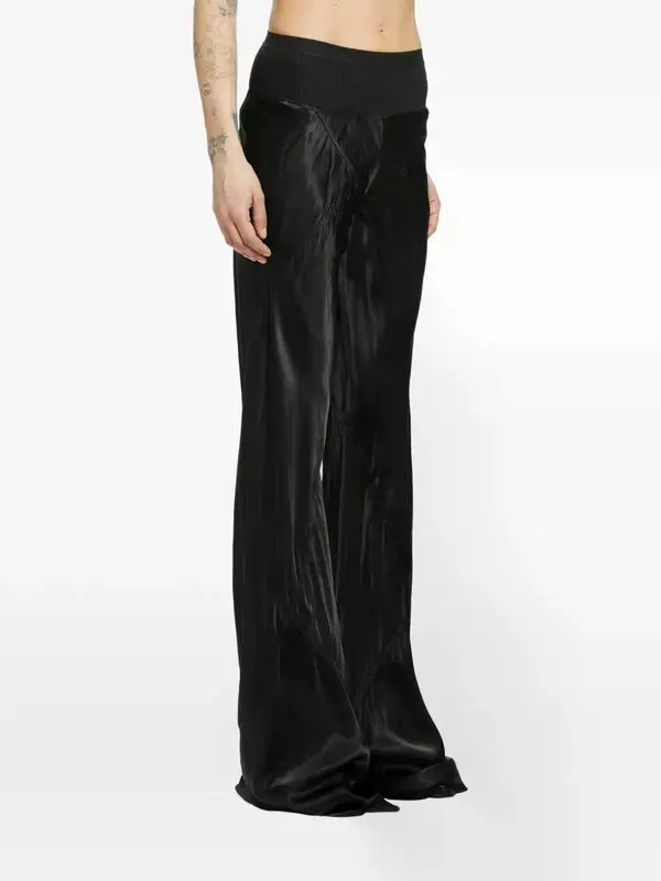 Rick Owens Ribbed-waistband Panelled Trousers