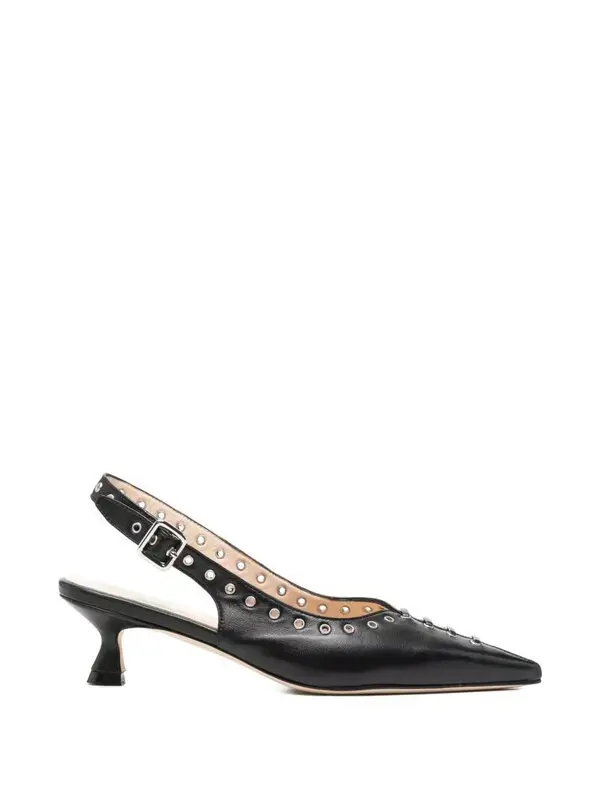 ANNA F. Eyelet Pointed Slingback Shoes