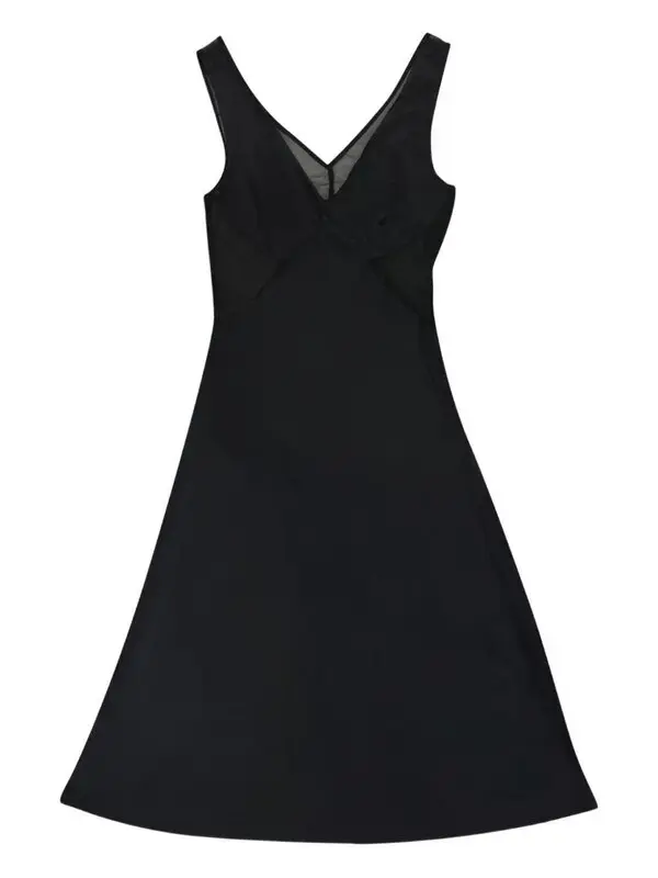 Callipygian V-neck A-line Dress