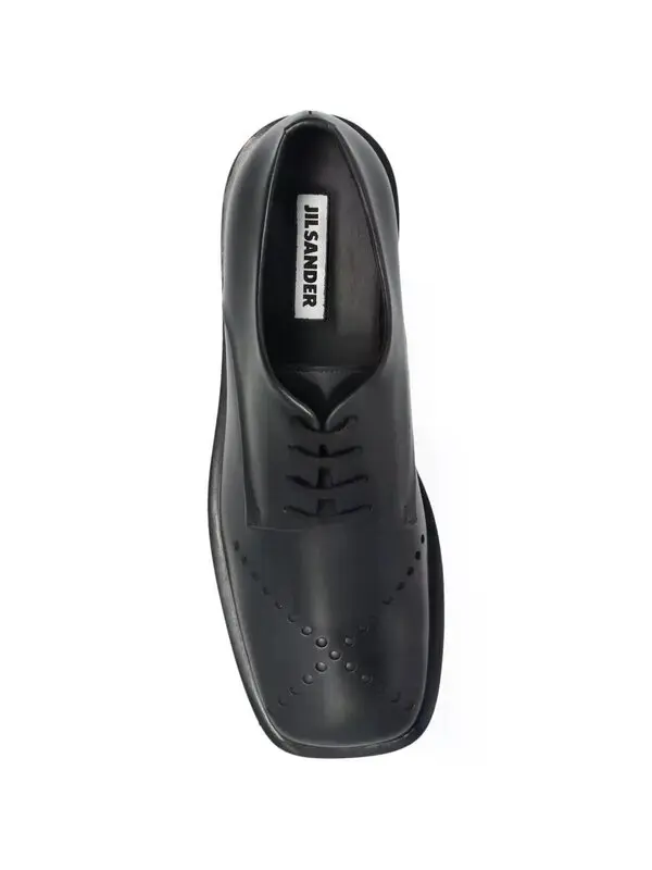 JIL SANDER Perforated Leather Derby Shoes