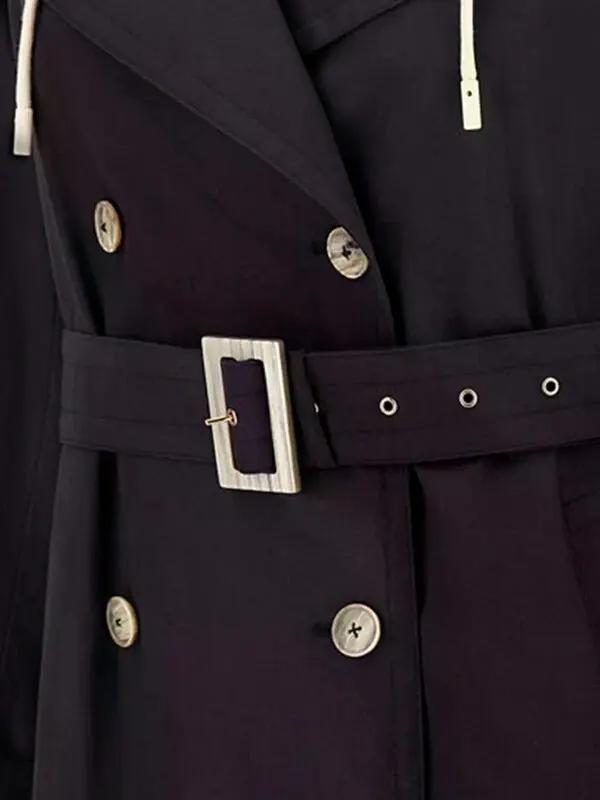 Herno Belted Hooded Coat