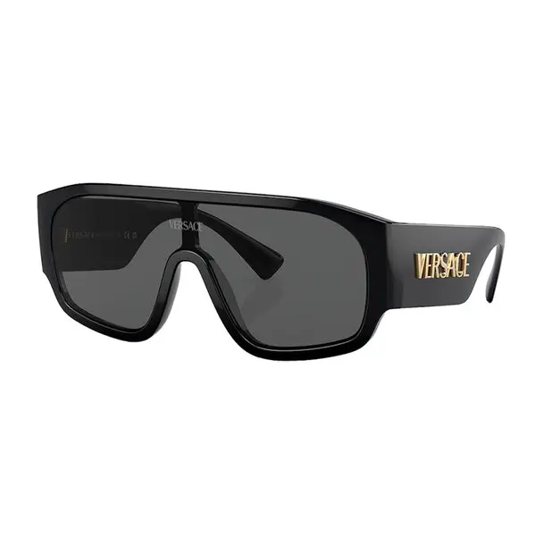 Versace Shield Frame Sunglasses - Black (ve_4439_gb1/87)