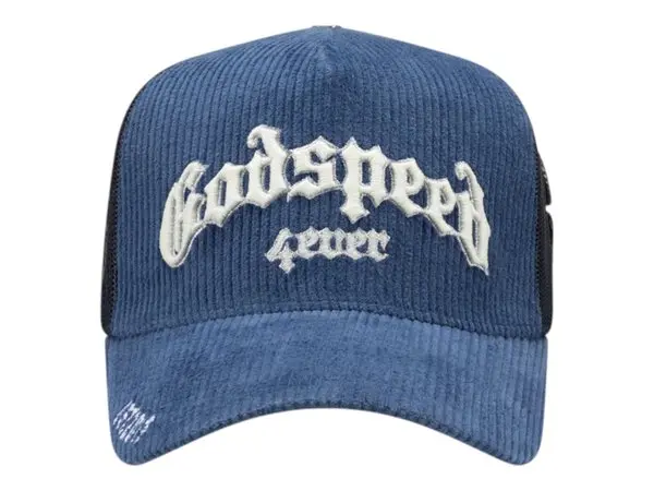 GODSPEED Gs Forever Corduroy Trucker Hat - Blue
