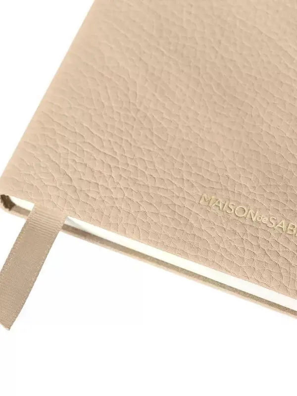 MAISON DE SABRE Leather Notebook - Neutrals
