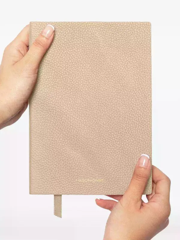 MAISON DE SABRE Leather Notebook - Neutrals