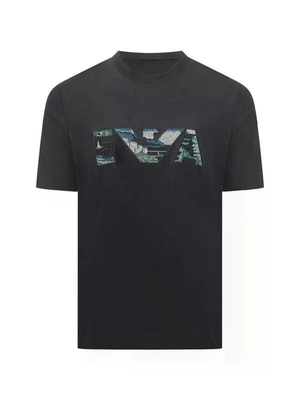 Emporio Armani Chest Logo T-shirt - Blue