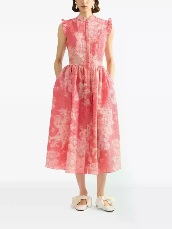 Erdem Floral-pattern A-line Midi Dress