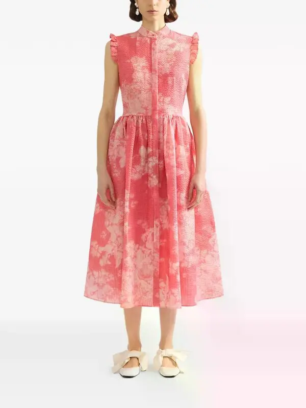 Erdem Floral-pattern A-line Midi Dress