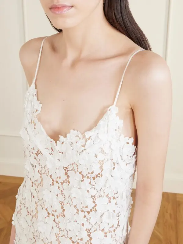 Miguelina Jaquelyn Lace Midi Dress