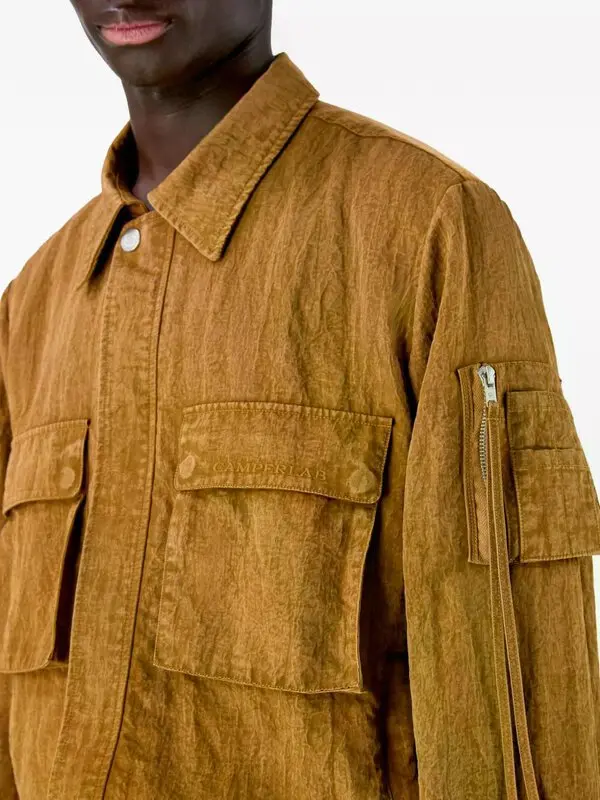 Camper Pocket Zip Jacket - Brown