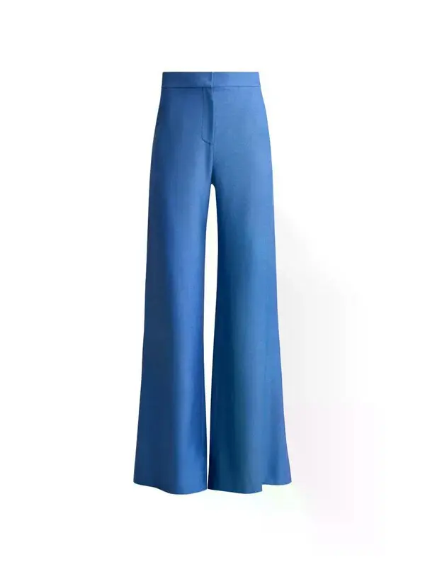 St. John Suiting Wide Leg Trousers - Blue