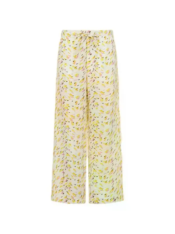 Marni Abstract Print Palazzo Pants - Neutrals
