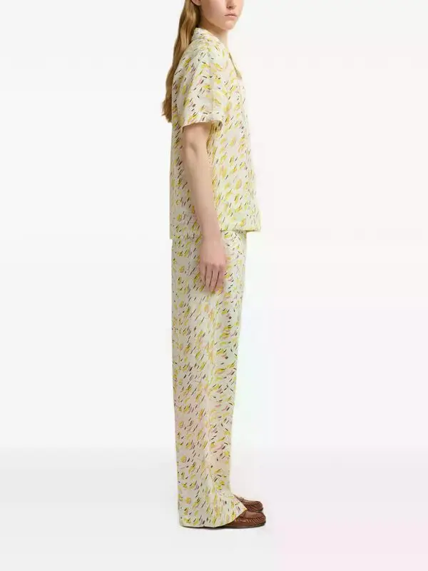 Marni Abstract Print Palazzo Pants