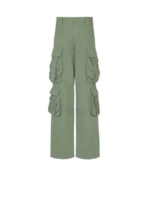 Balmain Cotton Cargo Pants - Green