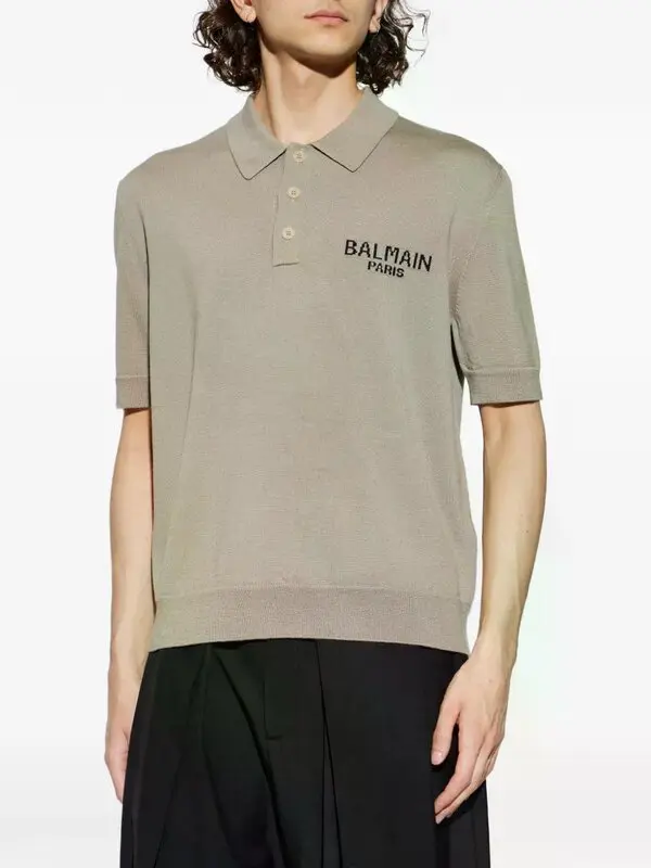 Balmain Logo-detail Polo Shirt