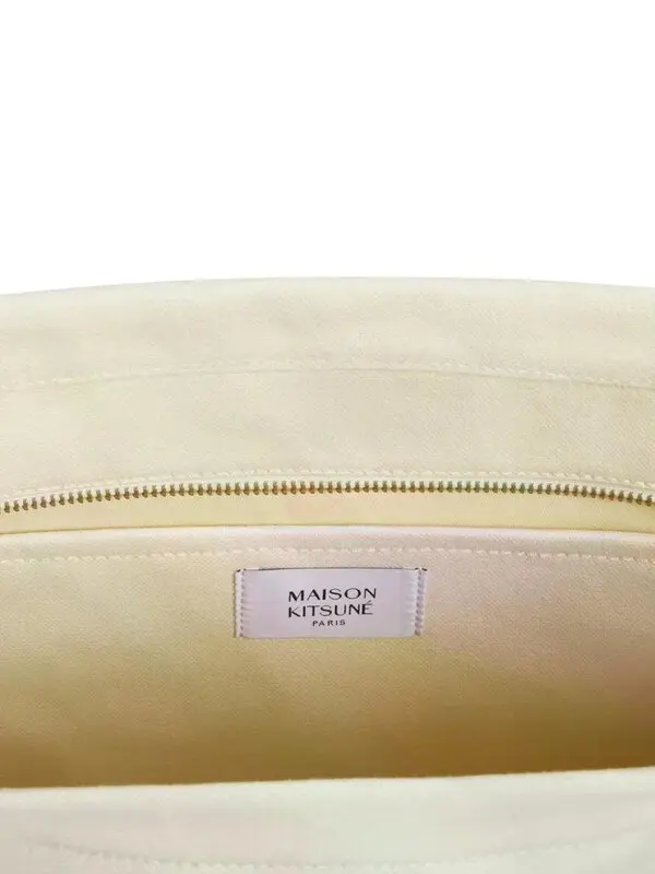 Maison Kitsuné Piped Logo Tote - Neutrals