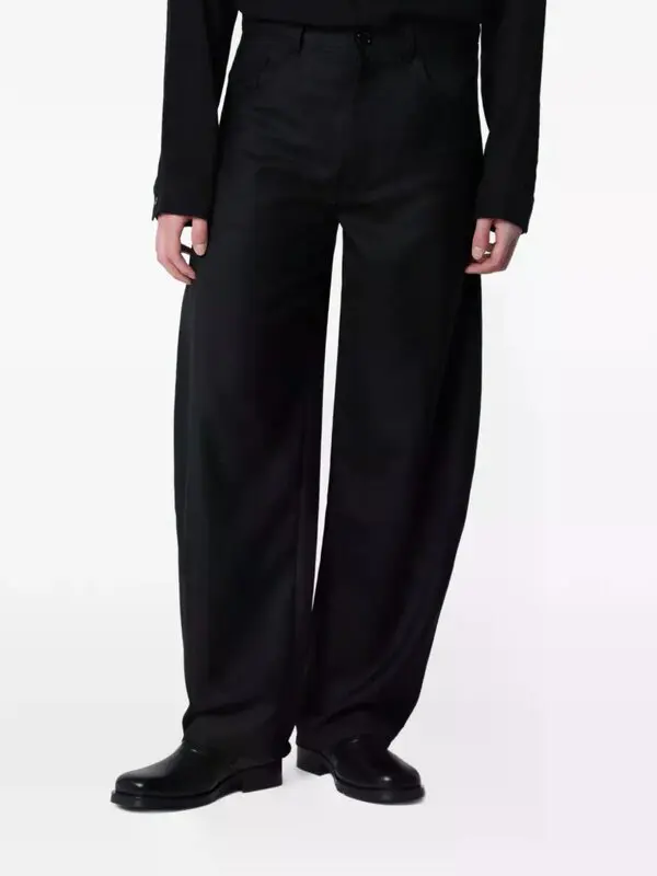 Séfr Gino Belt-loop Trousers - Black