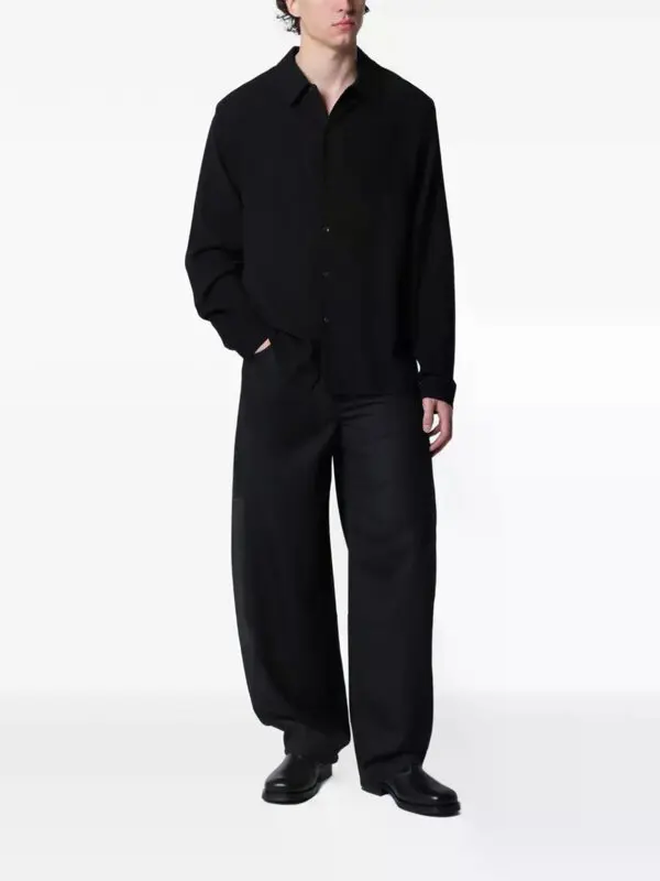 Séfr Gino Belt-loop Trousers - Black
