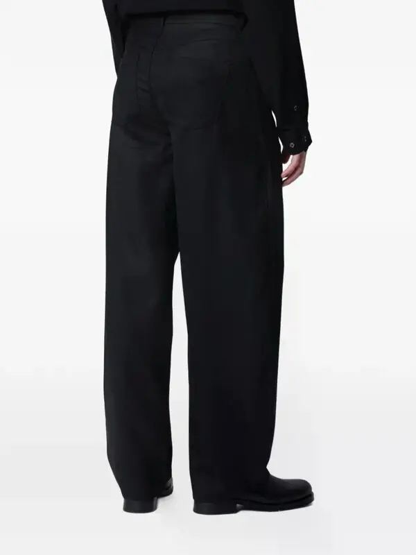 Séfr Gino Belt-loop Trousers - Black