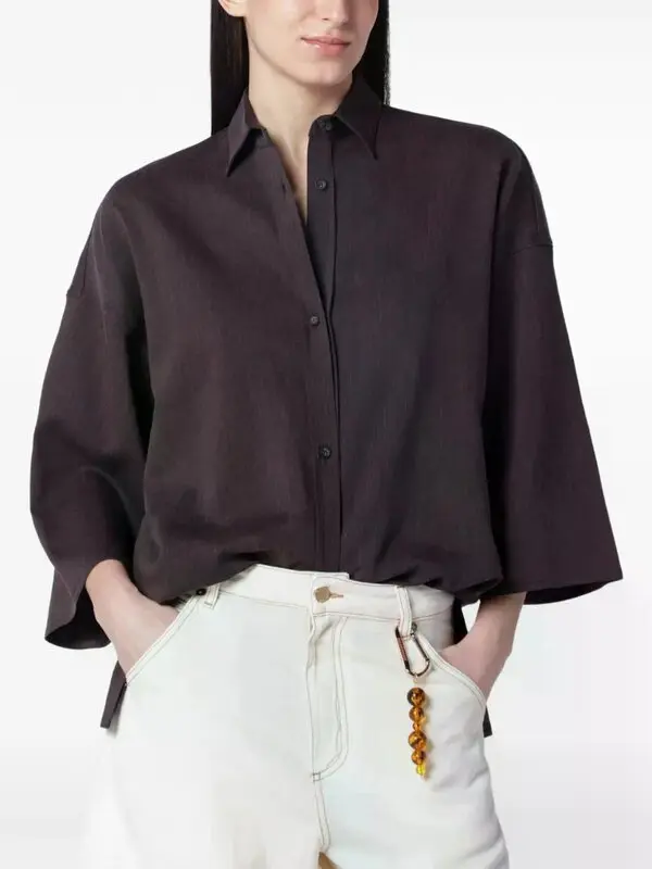 DARKPARK Dora Delave Wide-sleeved Shirt - Brown