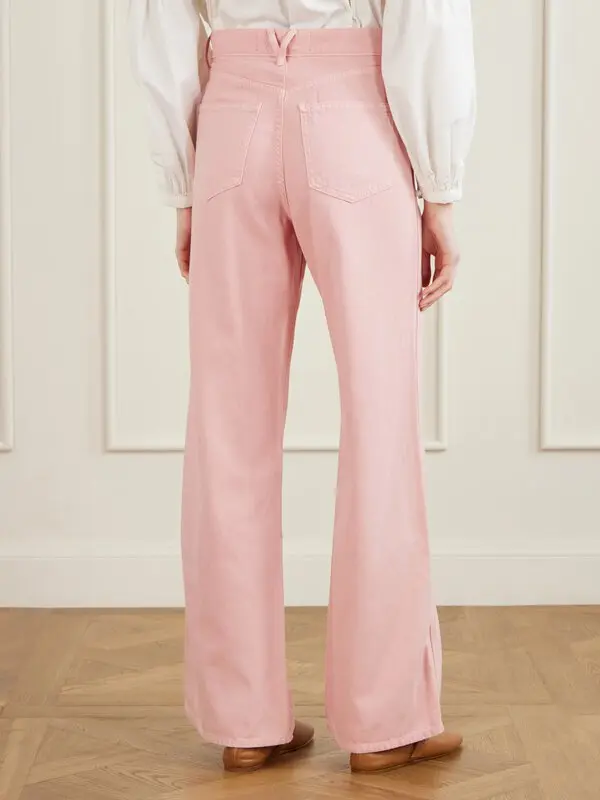 Veronica Beard Taylor Cotton-blend Straight-leg Pants