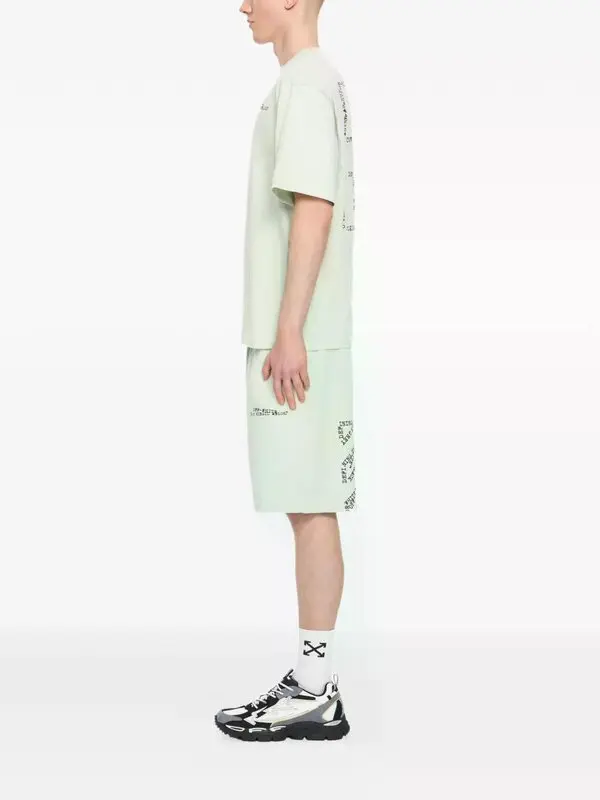 Off-White Arrow Round Neck T-shirt - Green