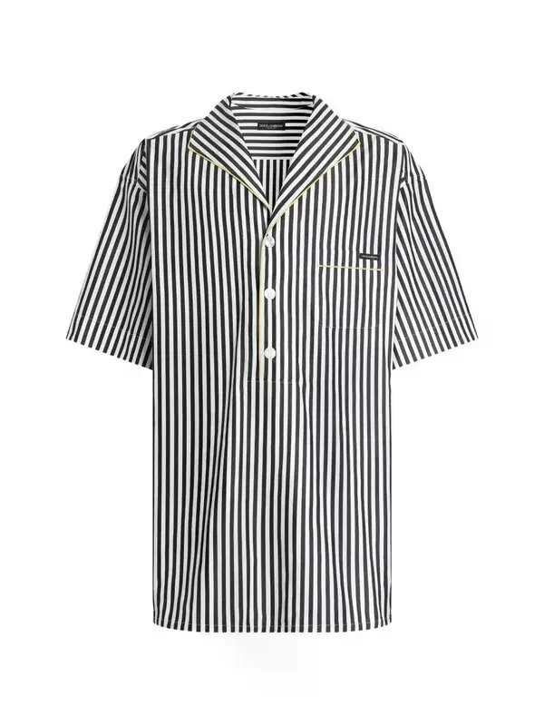 Dolce & Gabbana Striped Poplin Shirt - White