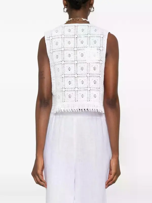 Marella Tenente Crochet Knitted Gilet
