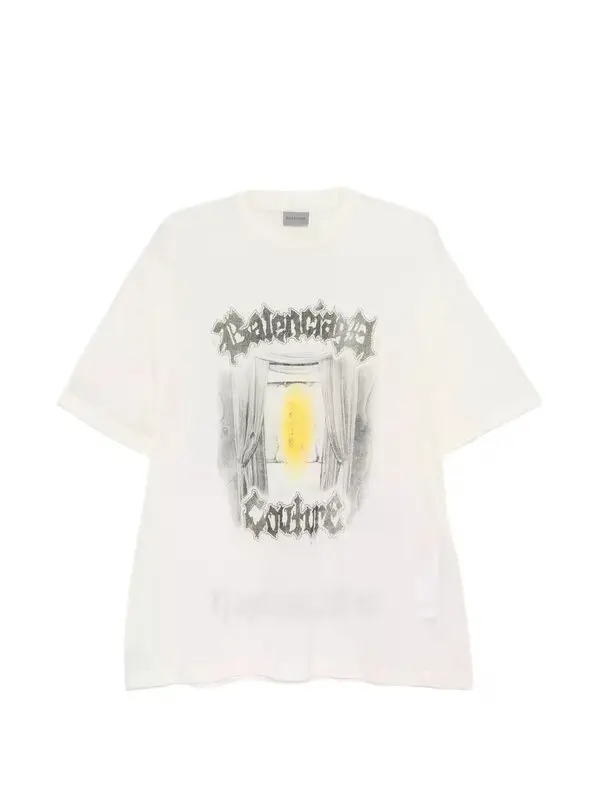 Balenciaga Salon De Couture T-shirt - Neutrals