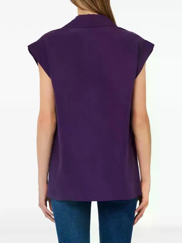 Liu Jo Button Waistcoat - Purple
