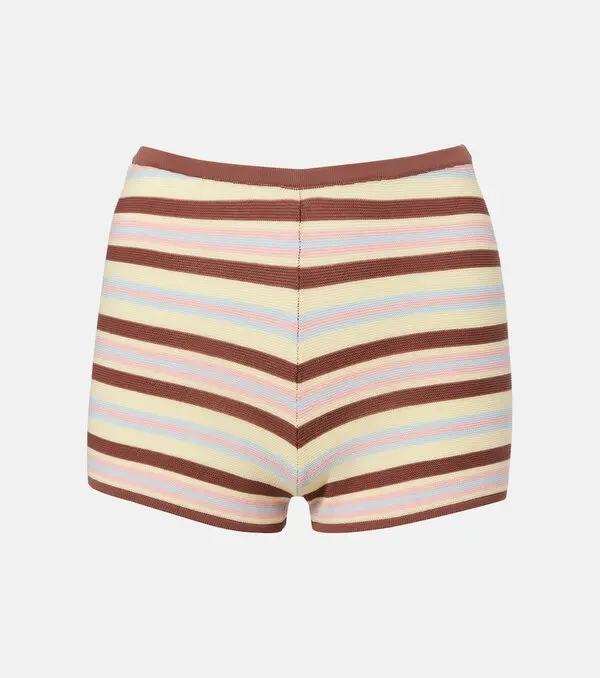 Faithfull The Brand Playa Striped Cotton-blend Shorts - Multicoloured
