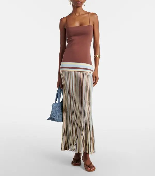 Faithfull The Brand Citara Striped Maxi Dress