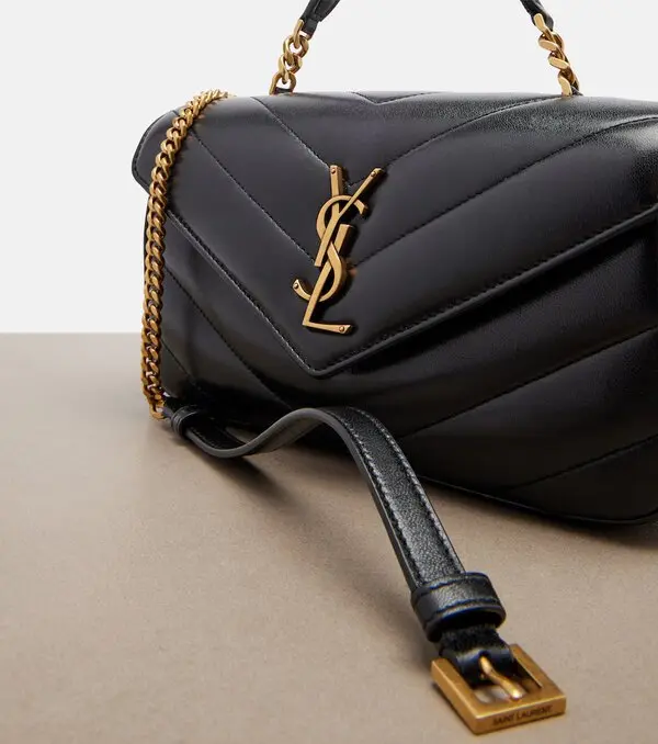 Saint Laurent Loulou Matelassé Leather Top-handle Bag - Black