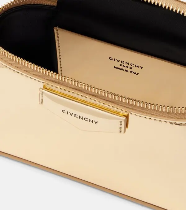 Givenchy Antigona Mirrored Leather Vanity Bag - Gold