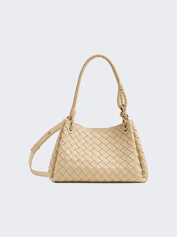 Bottega Veneta Parachute Shoulder Bag Tufo - Beige