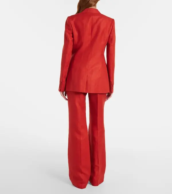 Gabriela Hearst Angela Linen Twill Blazer - Orange