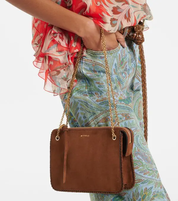 Etro Suede Crossbody Bag