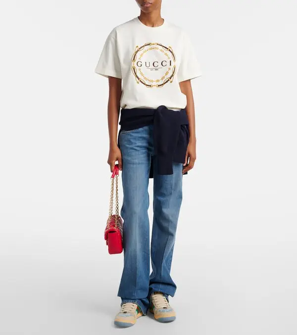 Gucci Screener Faux Pearl-embellished Mules