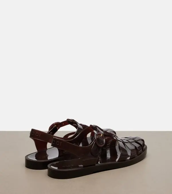 Gucci Double G Fisherman Sandals - Brown