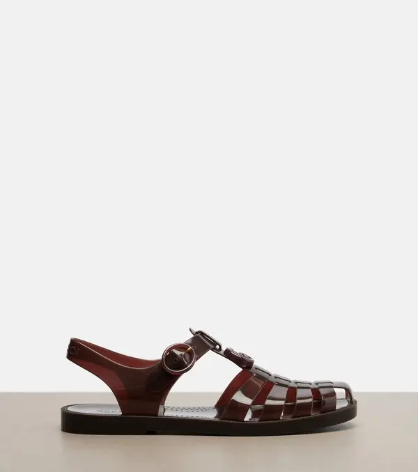 Gucci Double G Fisherman Sandals - Brown