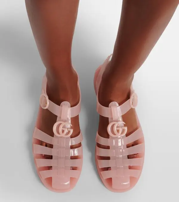 Gucci Double G Fisherman Sandals - Pink