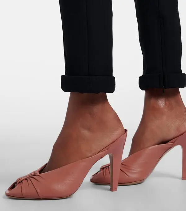 Chloé Suzie Leather Mules - Brown