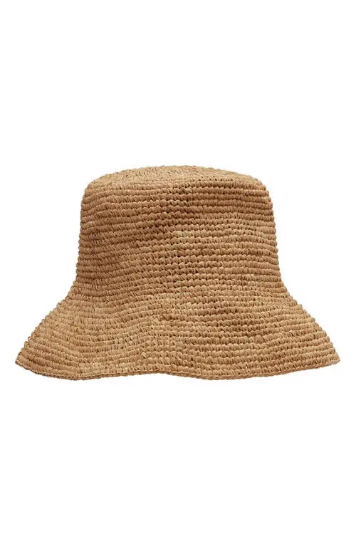 Vitamin A® Tulum Straw Bucket Hat - Caramel
