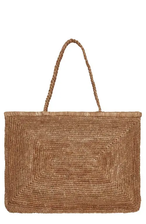 Vitamin A® Amani Raffia Tote - Caramel