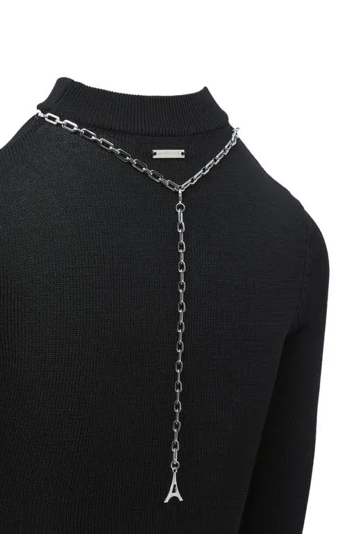Manière De Voir Contour Knit Bodysuit With Chain